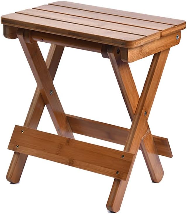 Amazon.com: URFORESTIC Shower Bench-Bamboo Folding Shower Stool Seat ...