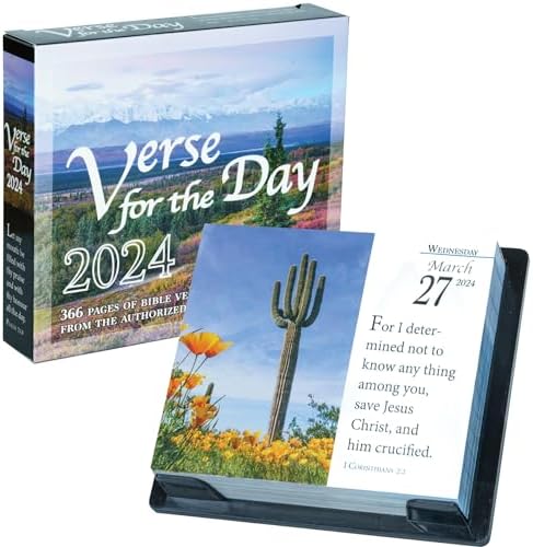 Verse for the Day Calendar 2024 - Daily Bible Calendar with KJV ...