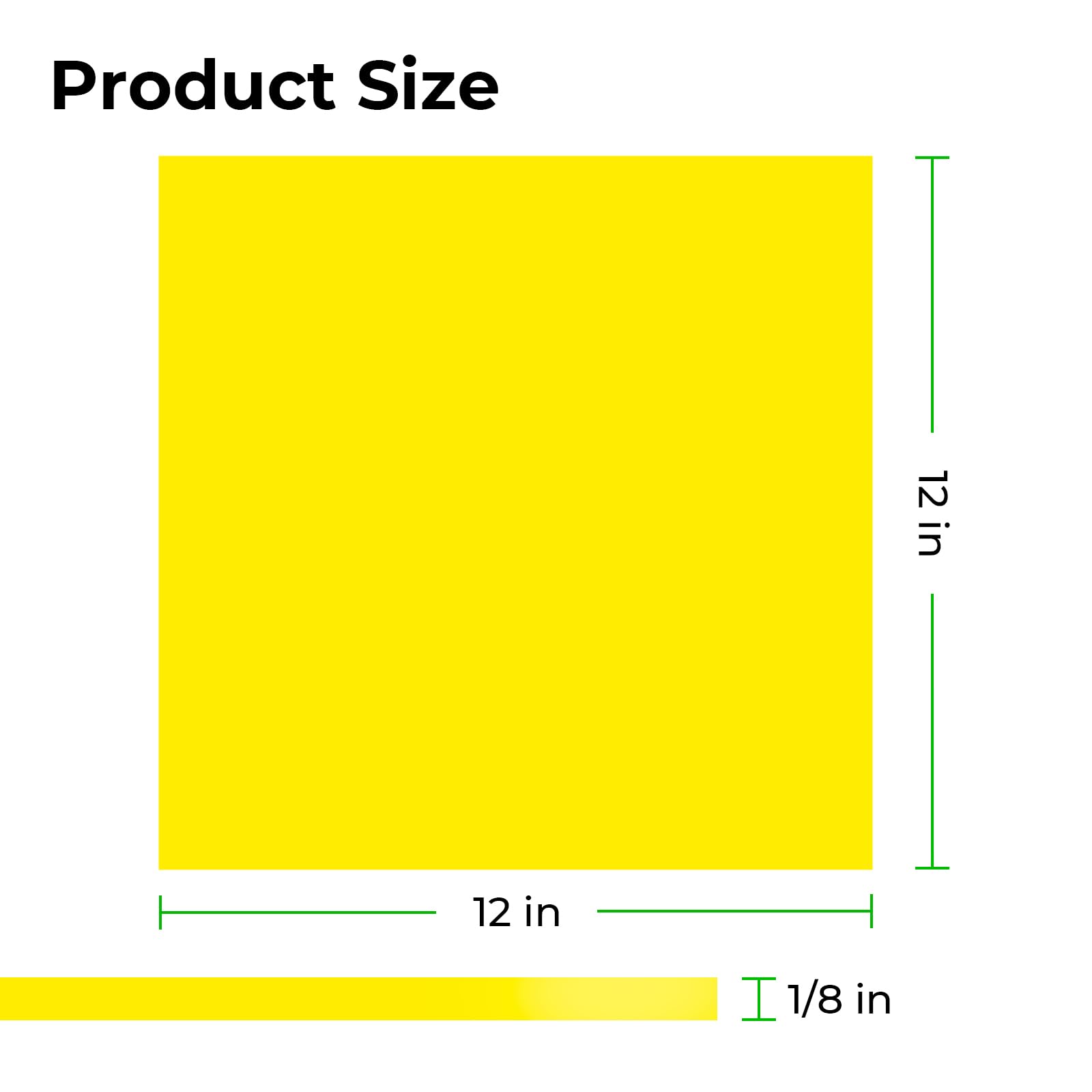 Snapklik.com : Translucent Acrylic Sheets Fluorescent Yellow, 3 Packs ...