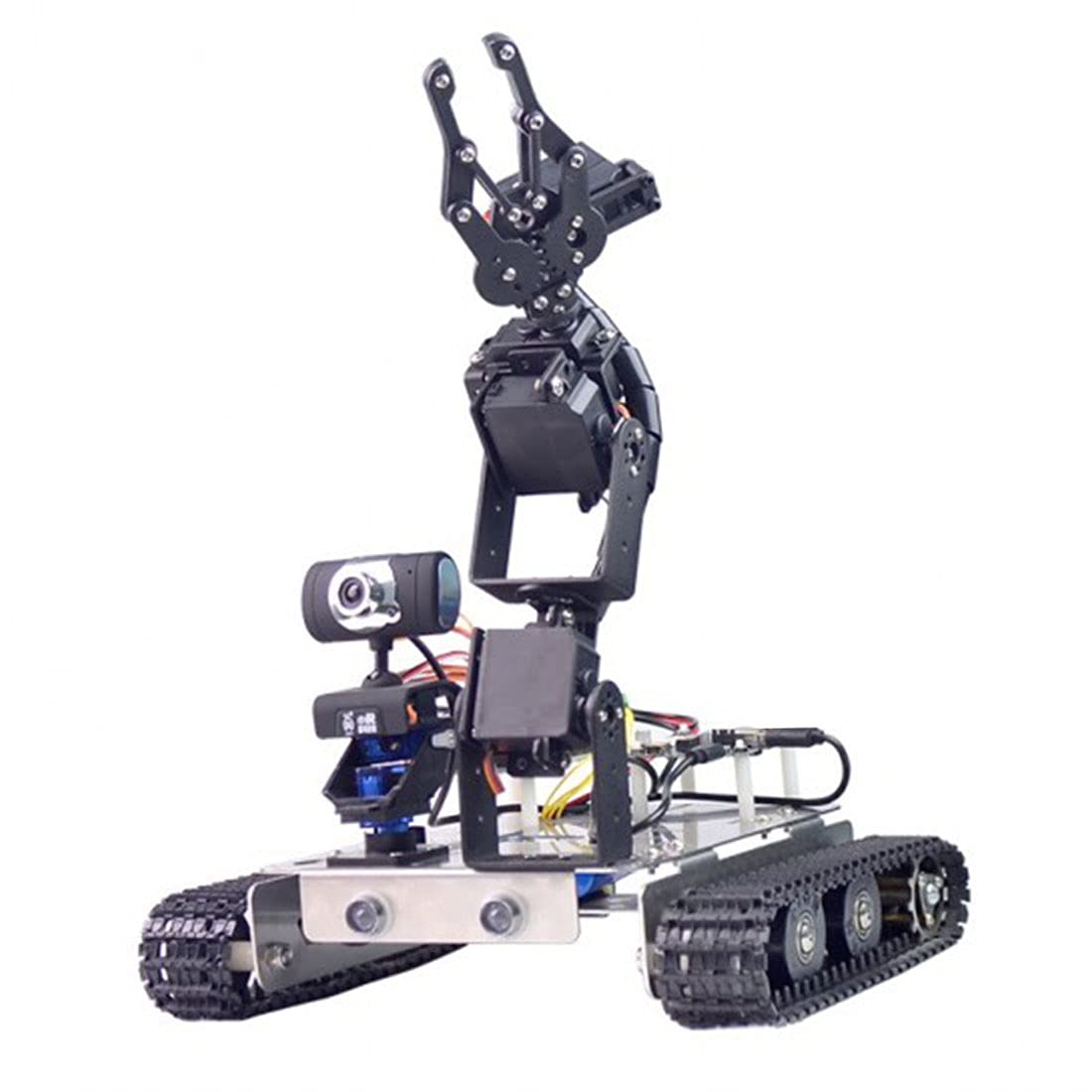 Buy GFS WiFi Bluetooth Smart Robotic Arm Tank Car Kit with Stainless ...