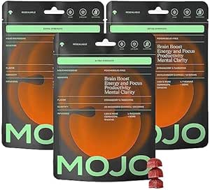 Mojo Microdose, Strawberry Tangerine, With Lion’s Mane, Panax Ginseng ...