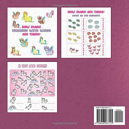 Snapklik.com : I Spy And Count Unicorns Picture Puzzle Game Book For ...