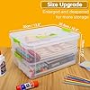 Amazon.com: TERGOO 2 Layer Plastic Storage Containers with Lids ...