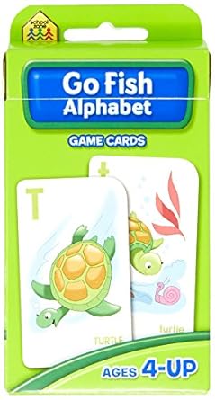 School Zone Go Fish Alphabet Game Cards : Amazon.in: Books