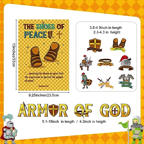 Harloon 41 Pcs Armor of God Bulletin Boards Religious - Want It All