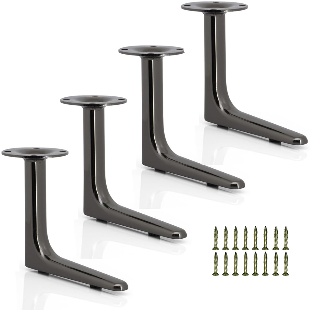 Snapklik.com : 6 Inch Furniture Legs, Set Of 4 Metal Furniture Legs ...