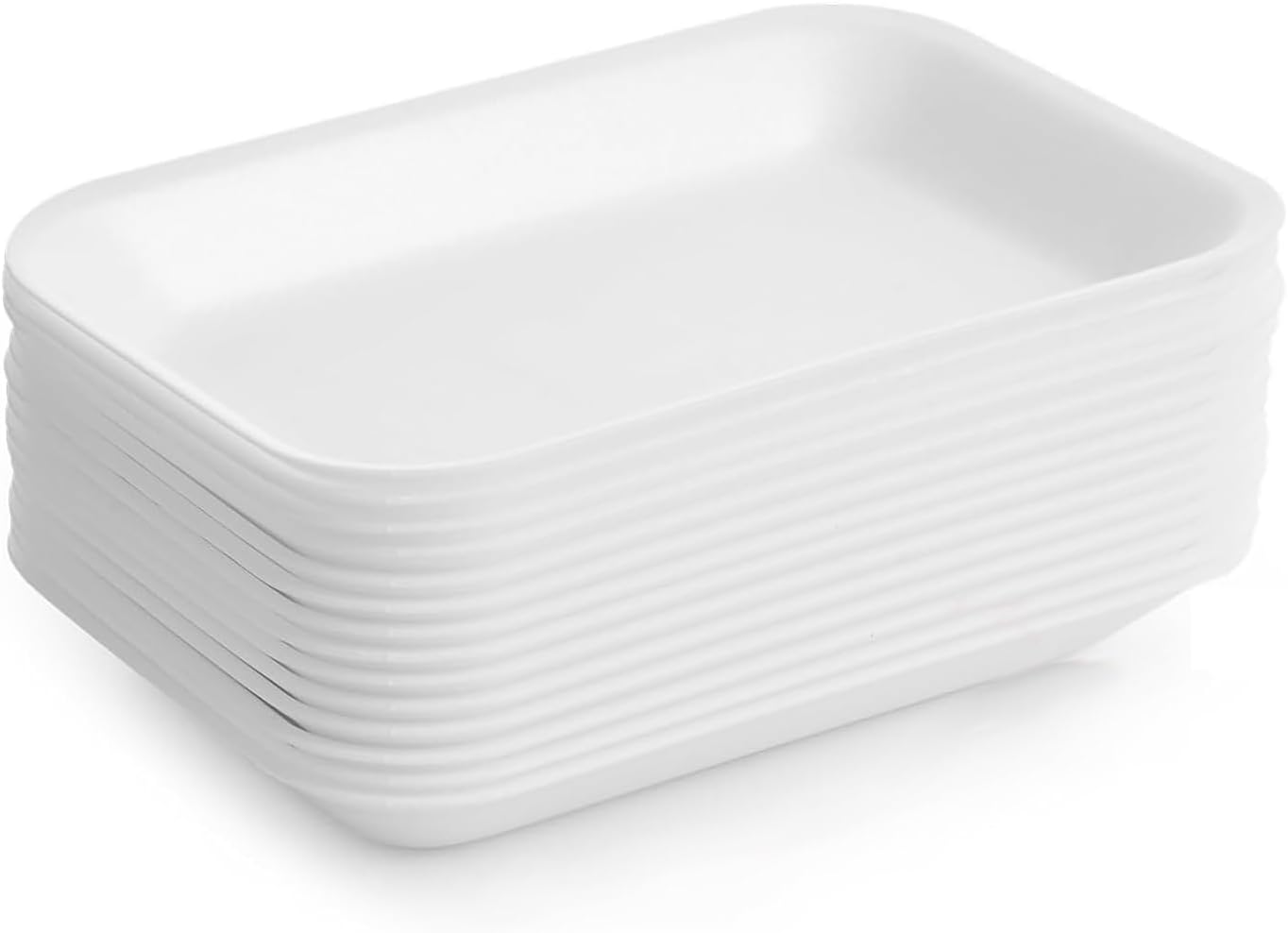 Amazon.com | CKF 2SW, #2S White Foam Meat Trays, Disposable Standard ...