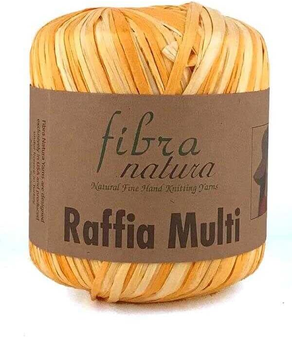 Amazon.com: Fibra Natura Raffia Multi Yarn, %100 Cellulose, Yarn Raffia ...