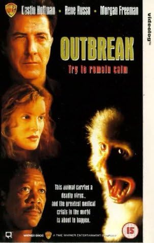 Outbreak [VHS] [1995] : Dustin Hoffman, Rene Russo, Morgan Freeman ...