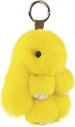 Soft Fluffy Rabbit Keychain Cute Plush Bunny Key Rings Plush Bunny Key ...