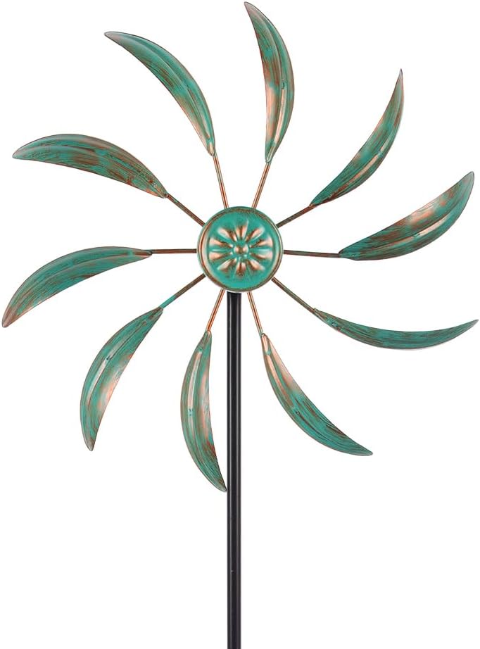 Amazon.com: VEWOSTAR Outdoor 10” Dia Single Layer Wind Spinners + 13 ...
