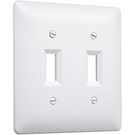 TayMac 5000W Paintable Masque Wall Plate Cover, White, 1-Gang - Switch ...