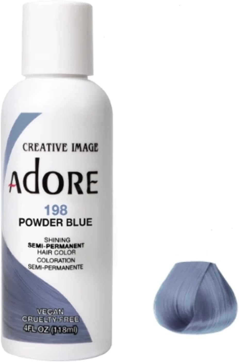 Adore Semi-Permanent Hair colour Powder Blue #198 : Amazon.co.uk: Beauty