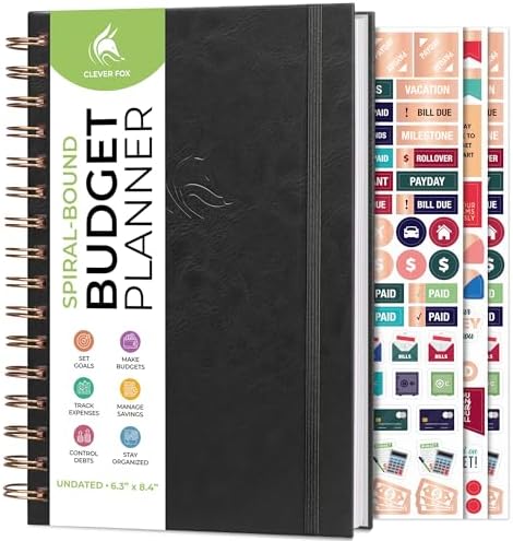 Amazon.com : Clever Fox Budget Planner Spiral – Expense Tracker ...