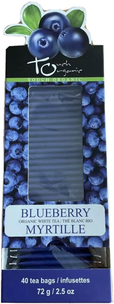 Amazon.com: Touch Organic BLUEBERRY WHITE Tea Bags, 40 Bags, 2.5 oz