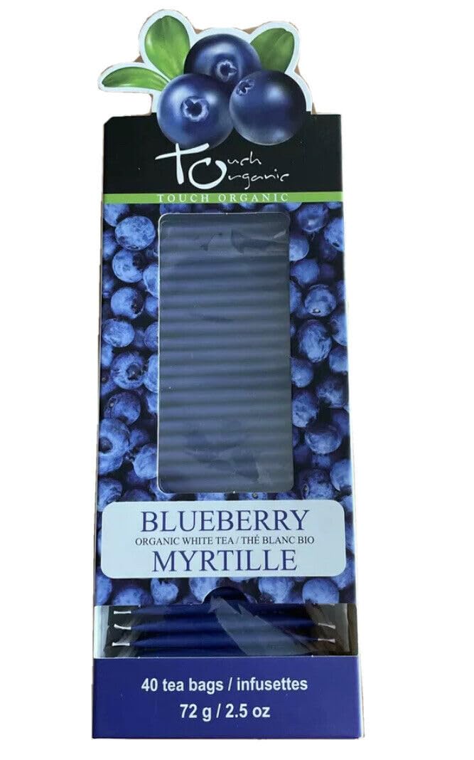 Amazon.com : Touch Organic BLUEBERRY WHITE Tea Bags, 40 Bags, 2.5 oz ...