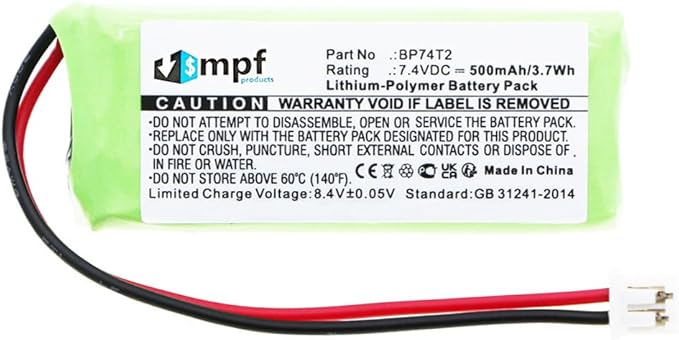 Amazon.com: MPF Products 500mAh BP74T2 AE6022048P6H Battery Replacement ...