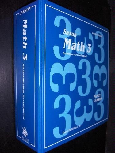 Math 3 1e Teacher Edition (Saxon Math Grade 3): Various: 9780939798315 ...