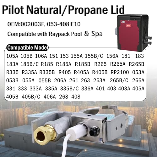 Kefly 002003F Natural&Propane Pilot Lid Heater Replacement Accessory ...