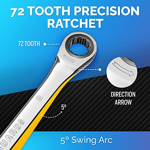 Snapklik.com : Ratcheting Wrench Set 8mm Wrench Slim Design Ratchet ...