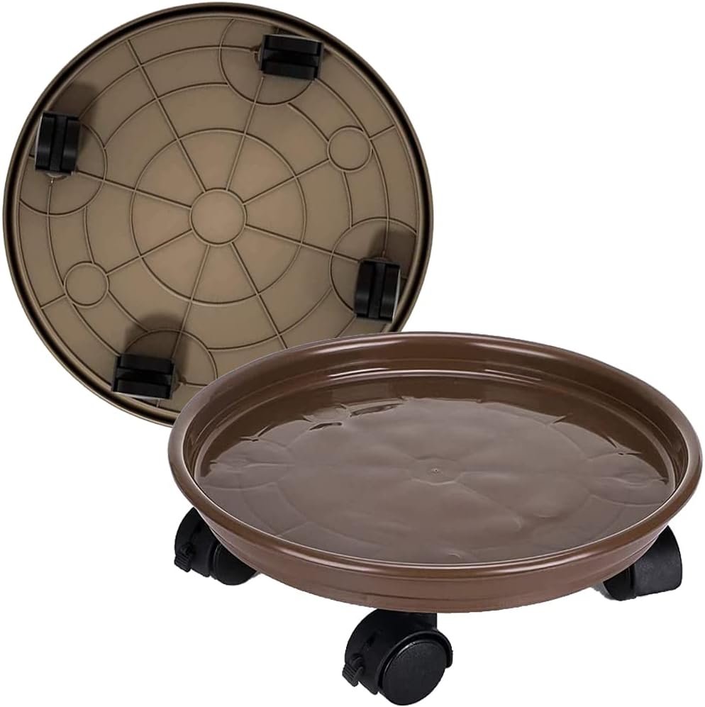 Amazon.com: 2Pcs Plant Caddy,Planter Pot Mover, Plant Pot Pallet Dolly ...