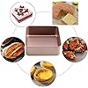 Amazon.com: Ksdhotware 6'' x 3'' Deep Square Cake Pan Baking Mold, Non ...