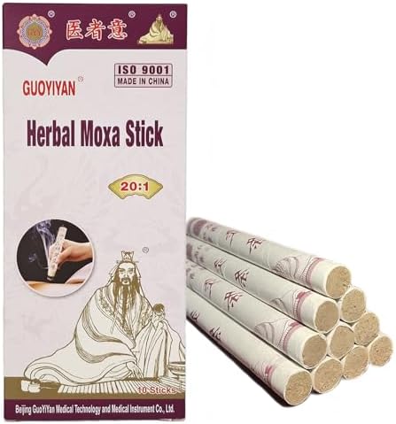 Amazon.com: 30 Rolls Pure Moxa Rolls for Mild Moxibustion Mugwort Pole ...