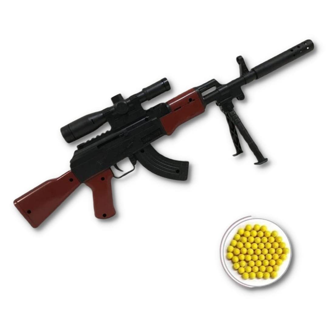 Buy Zillion Billion MA Mini 40 cm Long Plastic AK 47 Toy with Silencer ...