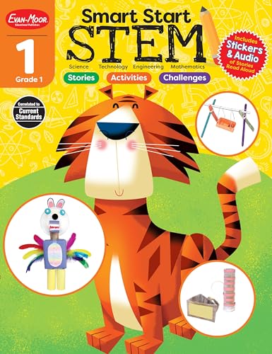 Evan-Moor Smart Start STEM Workbook, Grade 1, Science, Technology ...