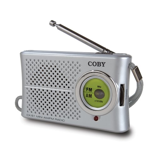 COBY CX-51 AM/FM Radio with Built-In Speaker & Earphones : Amazon.in ...
