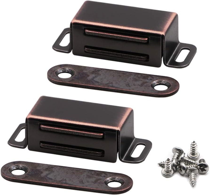 QEDT Cabinet Magnet Latch - Best for Cabinet Doors, Cupboards, Drawers ...