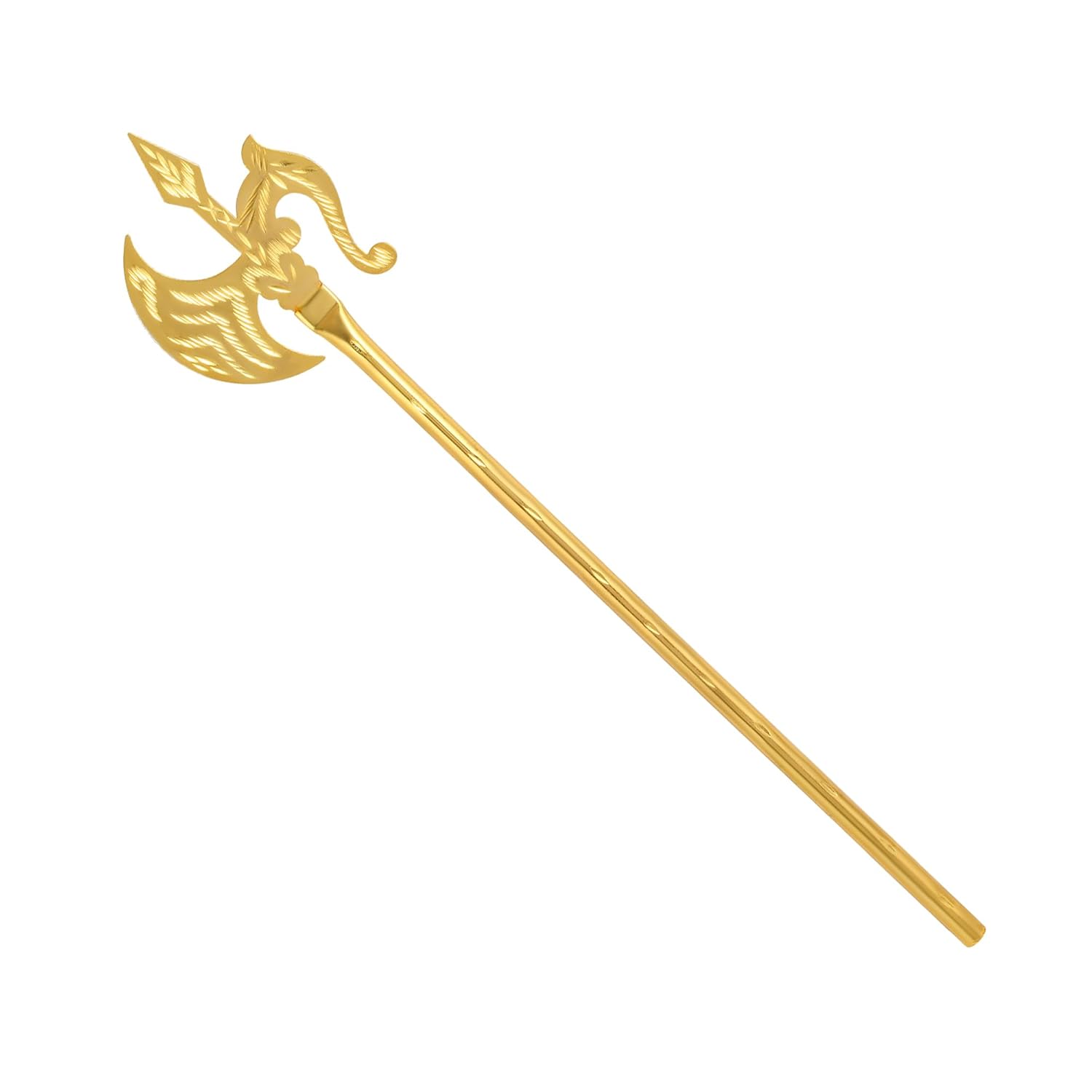 Buy Memoir Brass Gold Plated Carved Miniature Parshuram Farsa Durga ...