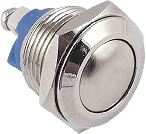 Amazon.com: Uxcell DC 36V 2A Thread Momentary Metal Push Button Switch ...
