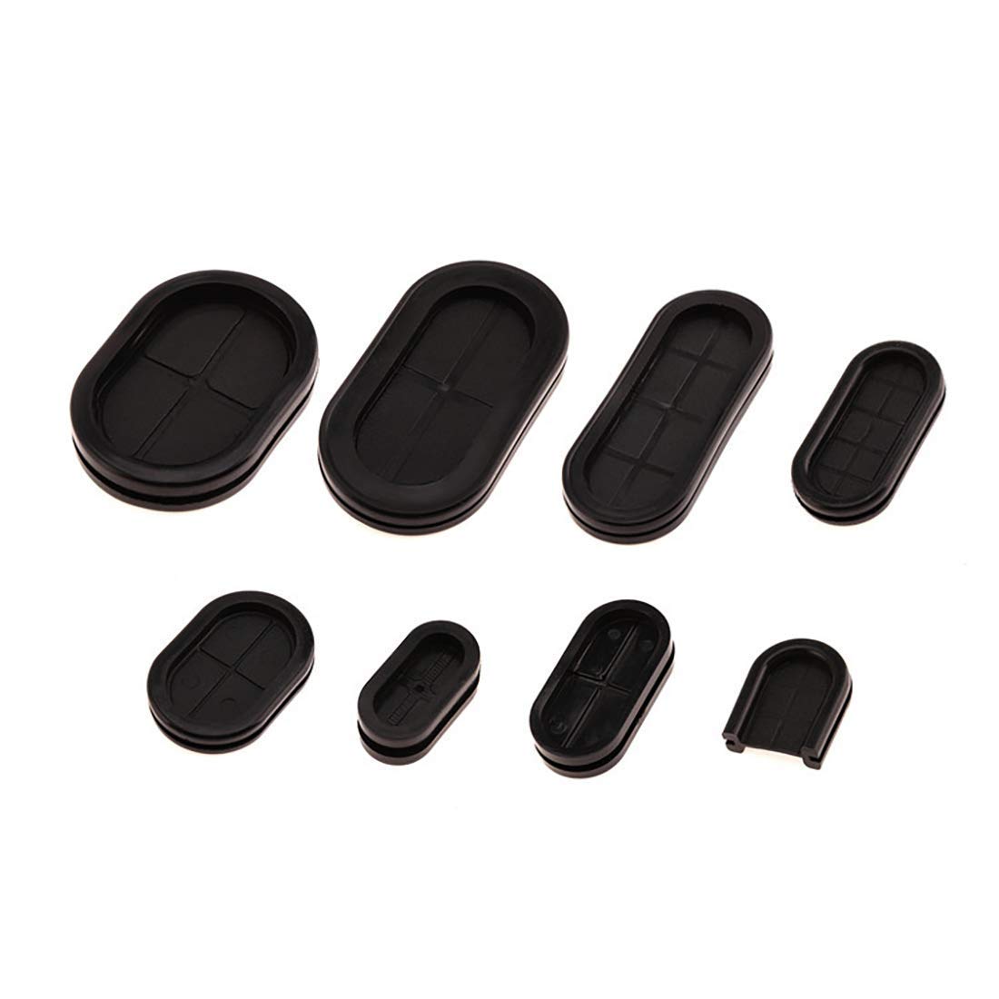 Snapklik.com : 4-Pack Black 20 X 44 Mm, 13/16" X 1-47/64" Drill Hole ...