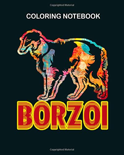 Coloring Book: borzoi 8 x 10 inches: Book, Coloring: 9781706637479 ...