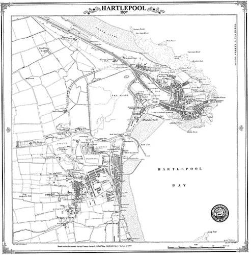Hartlepool 1857 Map | Amazon.com.br