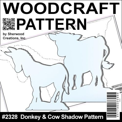 Amazon.com: Cow & Donkey Nativity Woodcraft Pattern AMZ #2328 : Tools ...