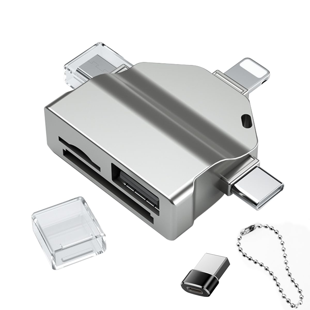 Verilux® 3 in 1 OTG Card Reader Adapter (for iOS 13 & above) Type C and ...