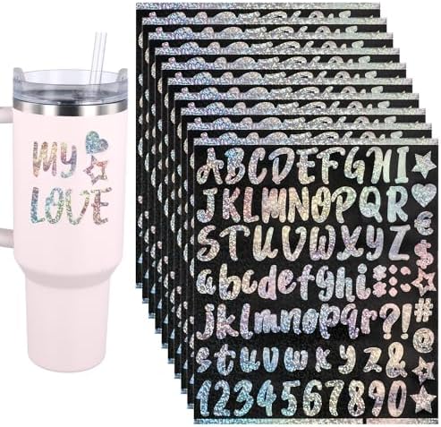 Amazon.com: Black 1 inch Number Stickers 1-10, 1296 Pcs/12 Sheets Vinyl ...