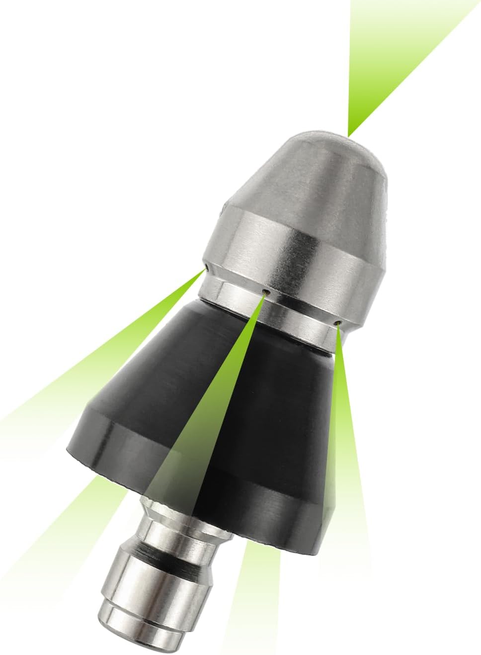 Amazon.com: EPLZON 5000 PSI Stainless Steel Sewer Jetter Nozzle with 1 ...