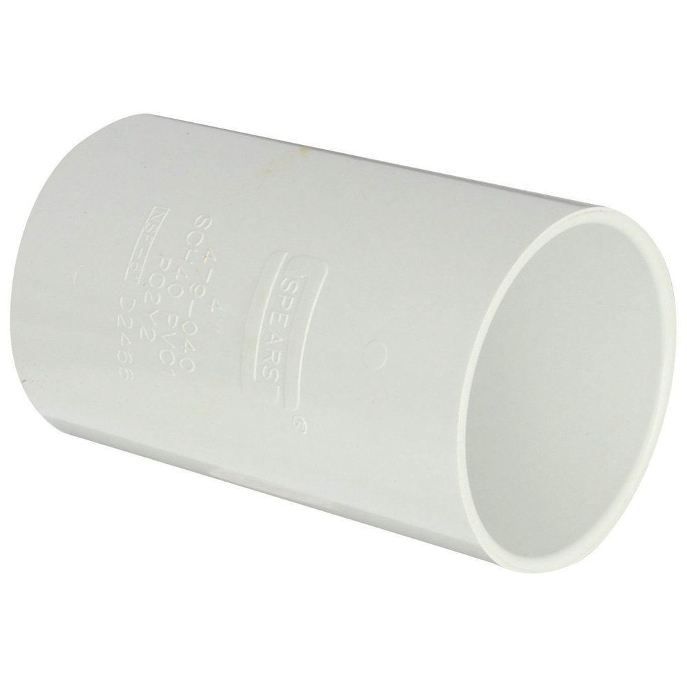 Amazon.com: Schedule 40 PVC Pipe Deep Slip Coupling (1 1/2" Dia.) - 482 ...