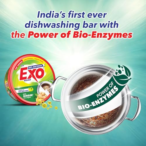 Exo Round Dishwash Bar 700gm X 2 | Complete Dishwashing Solution With ...