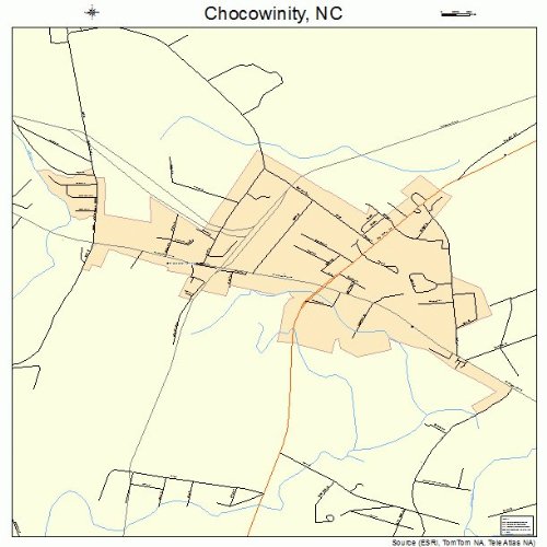 Amazon.com: Large Street & Road Map of Chocowinity, North Carolina NC ...