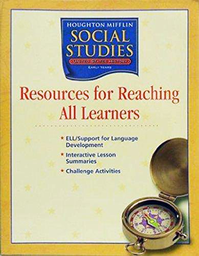 Houghton Mifflin Social Studies: Resources Research All Learn Blackline Masters Grade 5 US ...