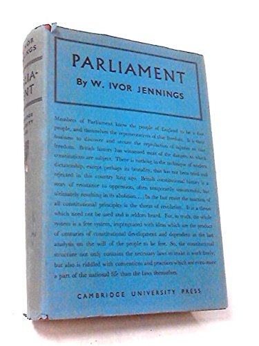 Parliament: Jennings, W. Ivor: Amazon.com: Books
