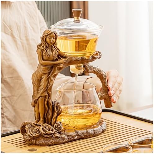 Amazon.com | Semi Automatic Drip TeaPot, Home Lazy Kung Fu Glass ...