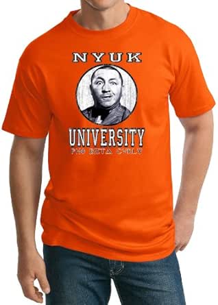 Amazon.com: Three Stooges Tall T-shirt NYUK University Adult Tee Shirt ...