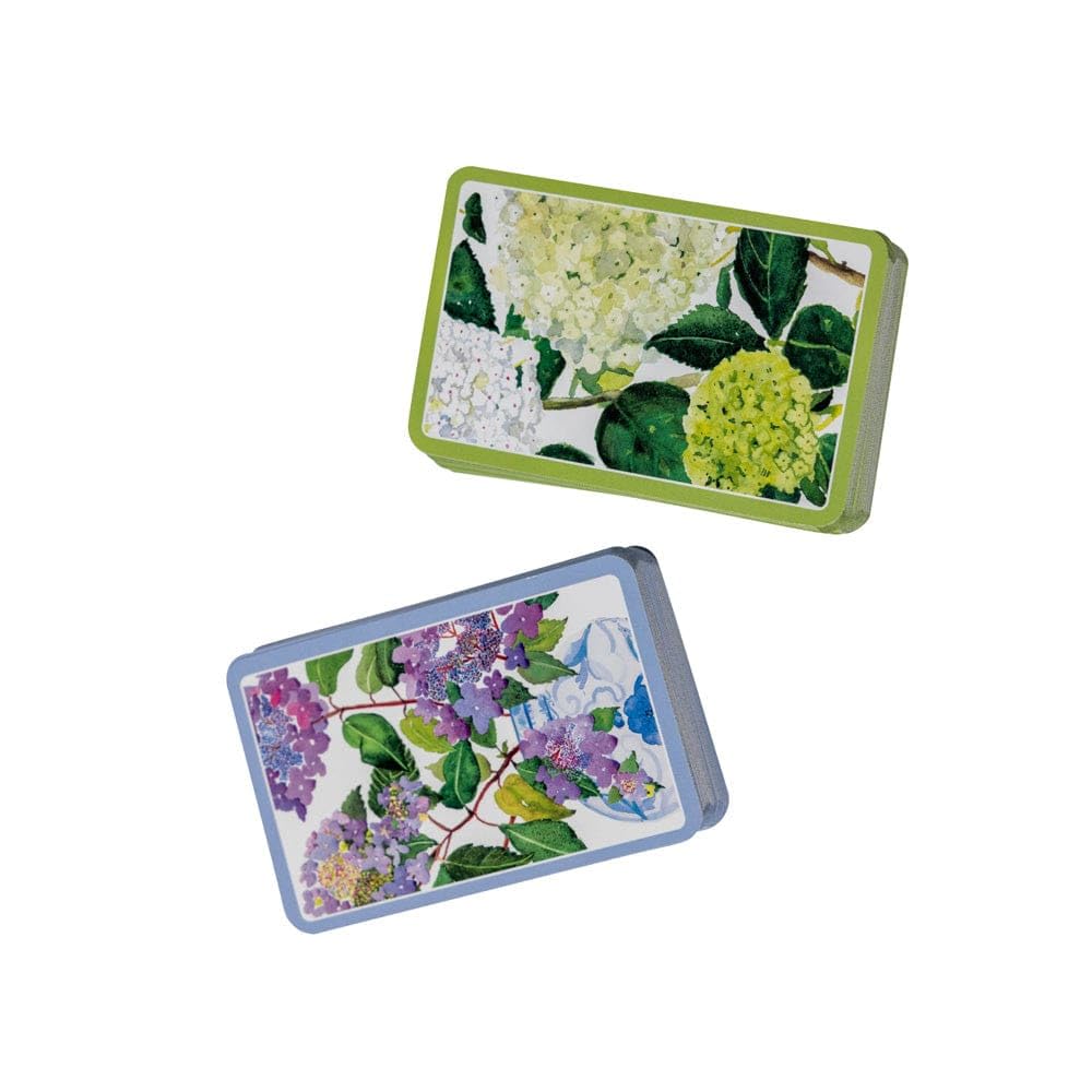 Amazon.com: Caspari Bridge Playing Cards Standard, Hydrangeas and ...