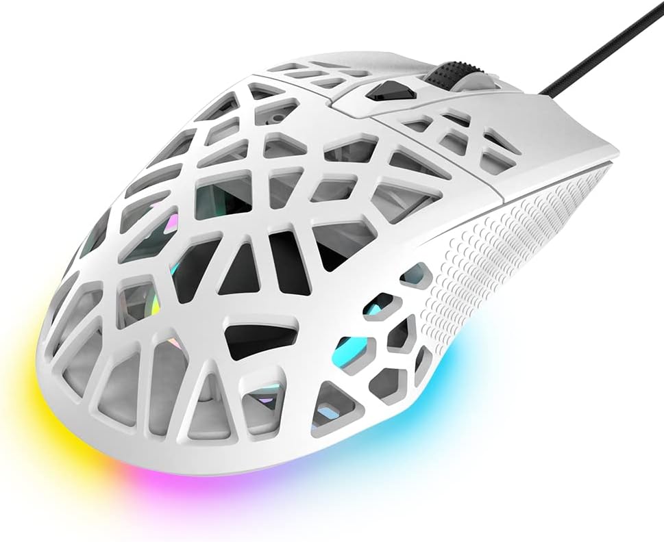 AJ339 RGB Wired Lightweight Gaming Mouse, PMW3327 Optical Sensor ...