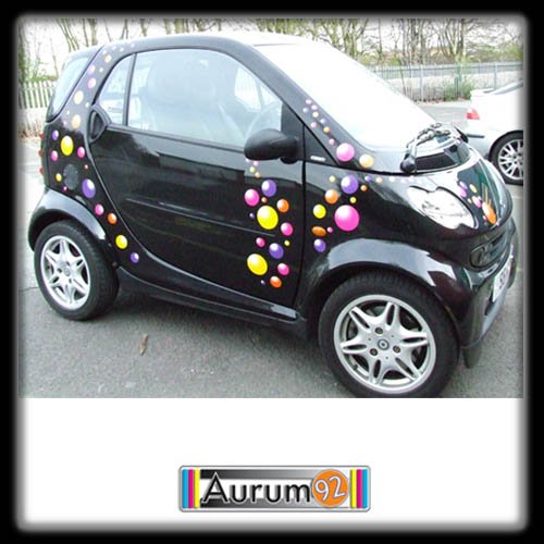 Aurum92 Multi Coloured Bubbles Car Stickers : Amazon.co.uk: Home & Kitchen